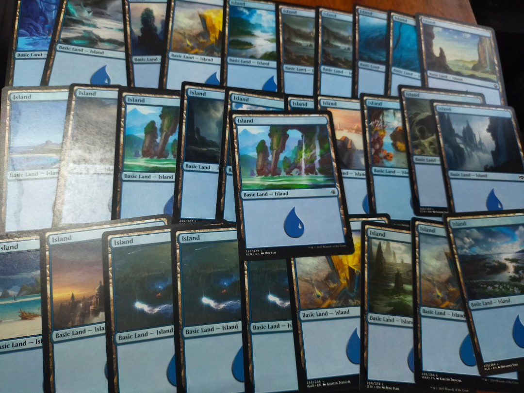 MTG BASIC LAND ISLAND 30 pcs, Hobbies & Toys, Toys & Games on Carousell