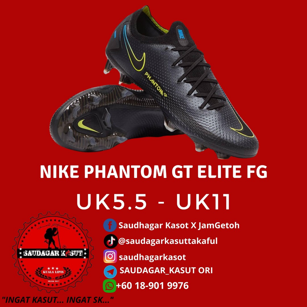 NIKE PHANTOM GT ELITE FG BOOT ORIGINAL, Men's Fashion, Footwear, Boots ...