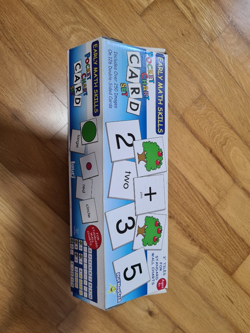 Number cards, Hobbies & Toys, Toys & Games on Carousell