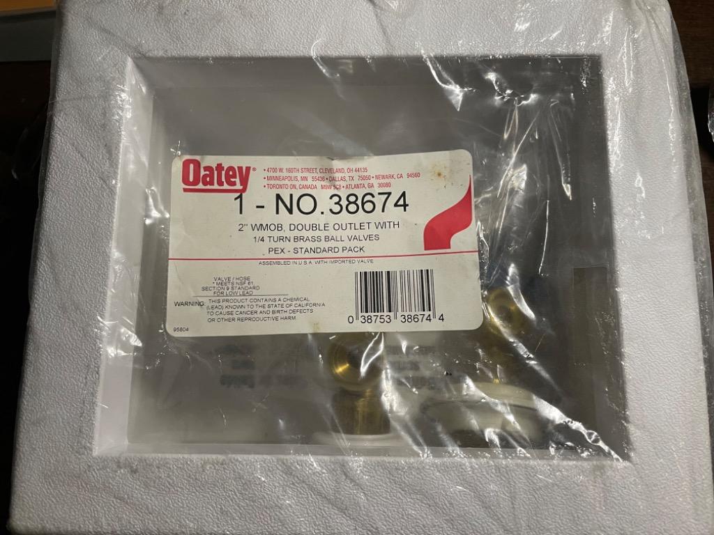 Oatey Washing Machine Double Outlet Box, Furniture & Home Living, Home ...