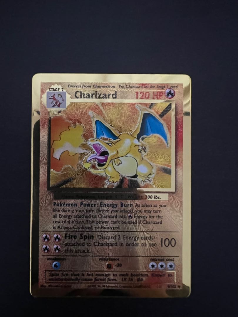Pokemon TCG 25th Celebrations UPC Metal Charizard promo card, Hobbies ...