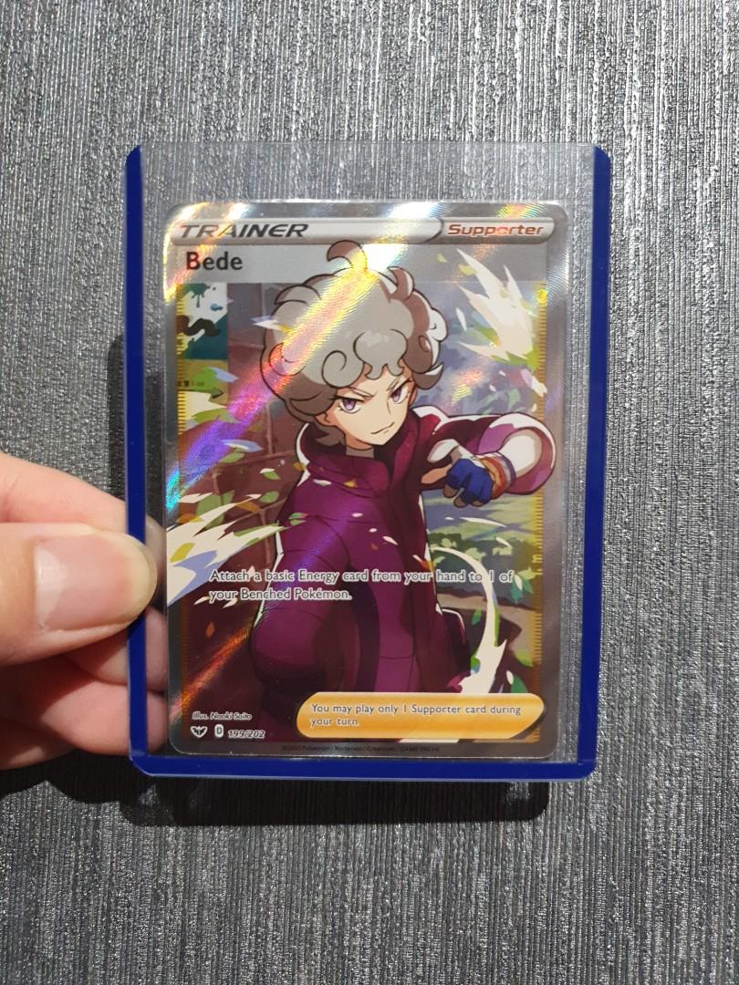 Pokemon TCG SWSH Base Set Bede Full Art Ultra Rare Card, Hobbies & Toys ...