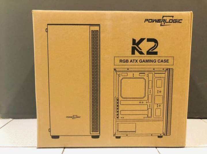 Powerlogic K2 RGB ITX/ATX/Micro Tempered Glass Gaming Case Casing ...