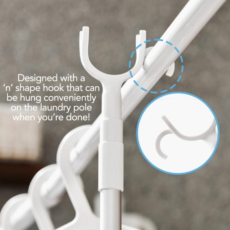 Retractable Aluminium Laundry Hanging Rod, Furniture & Home Living ...