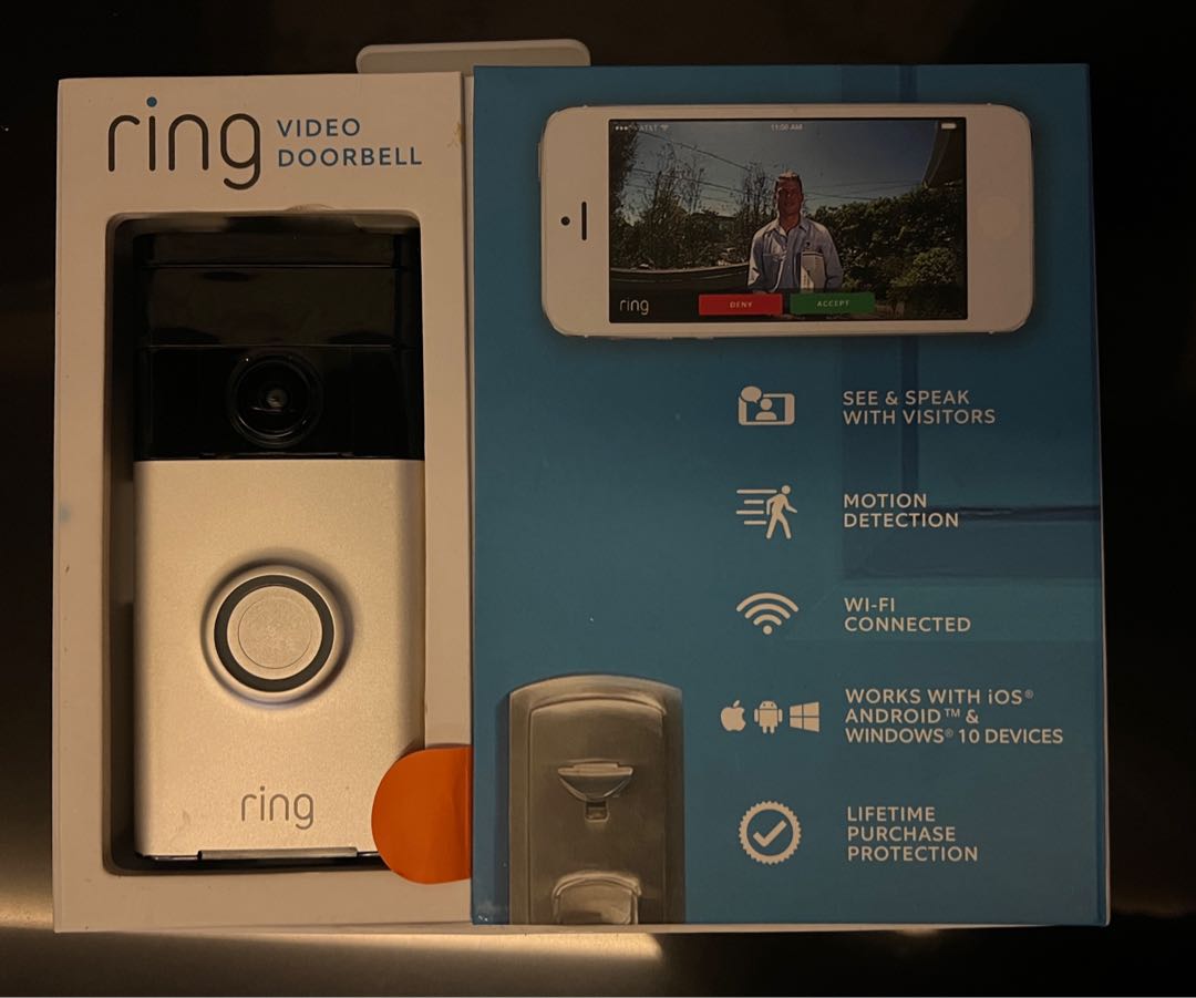 Ring Video Doorbell 1 (1st Gen), Furniture & Home Living, Security ...