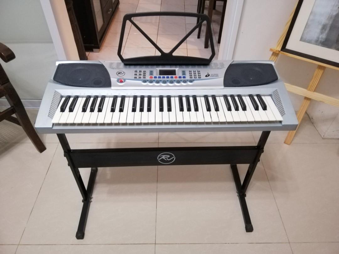 RJ Electric keyboard 54keys with RJ stand, Hobbies & Toys, Music ...