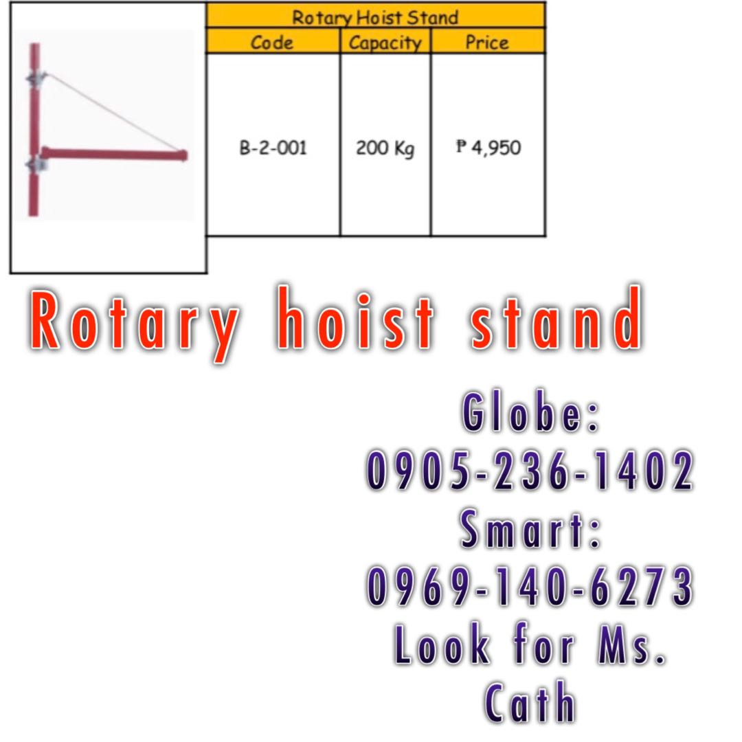 Rotary Hoist stand, Commercial & Industrial, Construction & Building ...