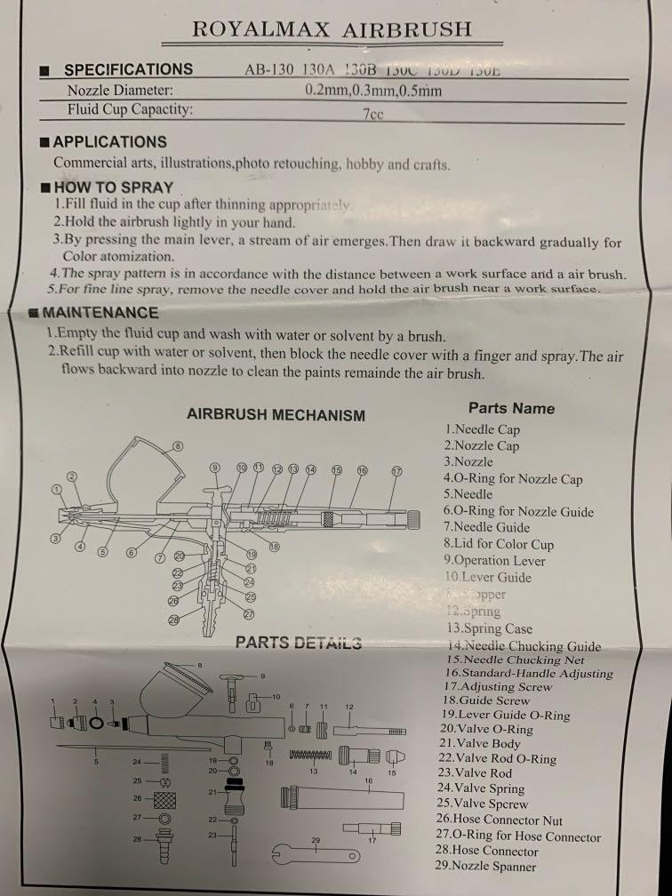 ROYALMAX airbrush, Hobbies & Toys, Stationery & Craft, Art & Prints on ...