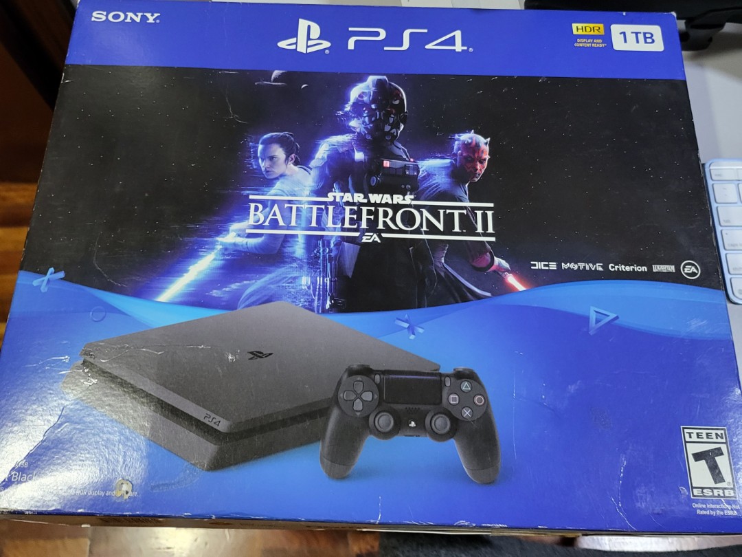 RUSH! PS4 Slim 1TB Battlefront II Edition + FREEBIES, Video Gaming ...
