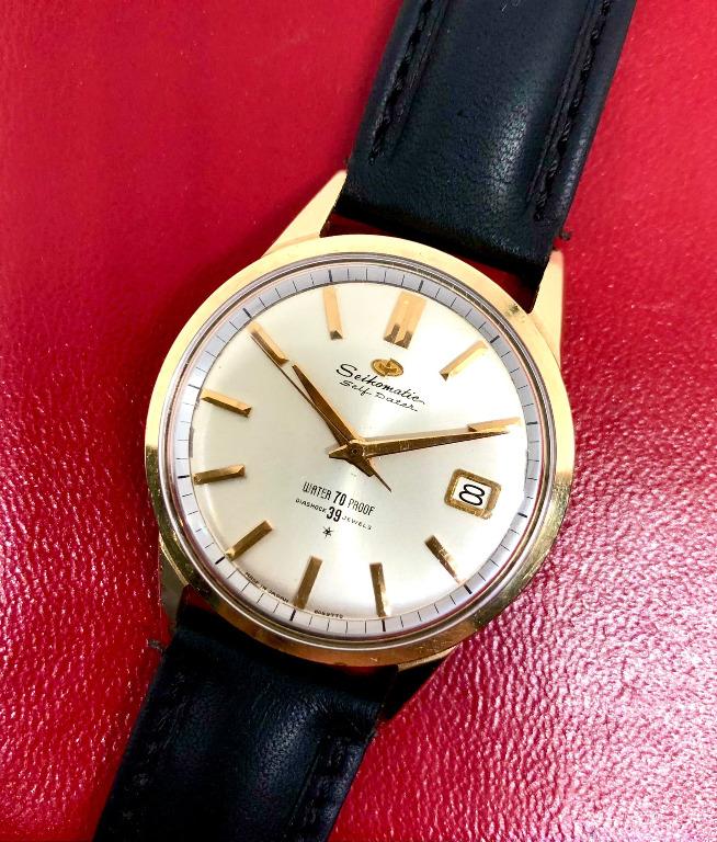 Seikomatic J13083 Automatic Men Strap Watch, Luxury, Watches on Carousell