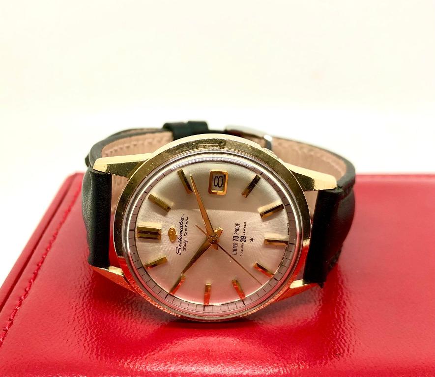 Seikomatic J13083 Automatic Men Strap Watch, Luxury, Watches on Carousell