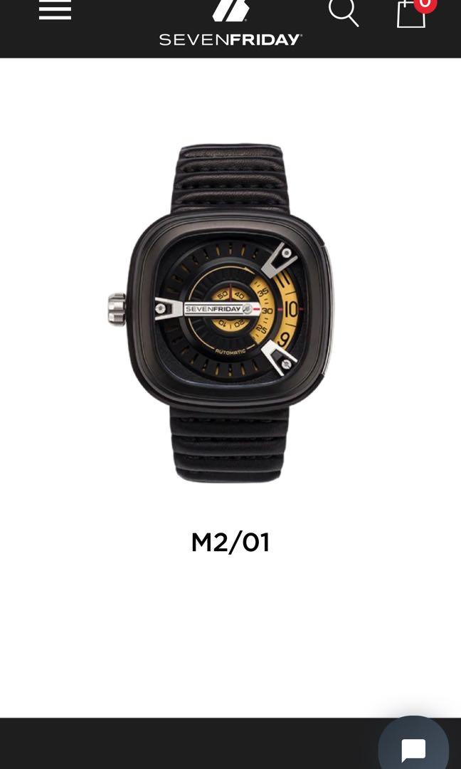Sevenfriday Watch M2/01 PVD Full Set, Luxury, Watches on Carousell