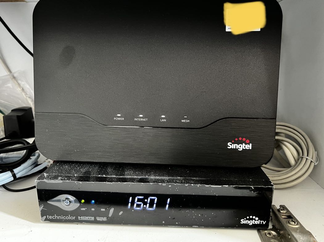 Singtel Internet and TV connection Transfer, Computers & Tech, Parts ...