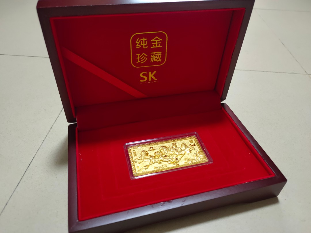 SK Jewellery 999 50g Gold Bar, Luxury, Accessories on Carousell