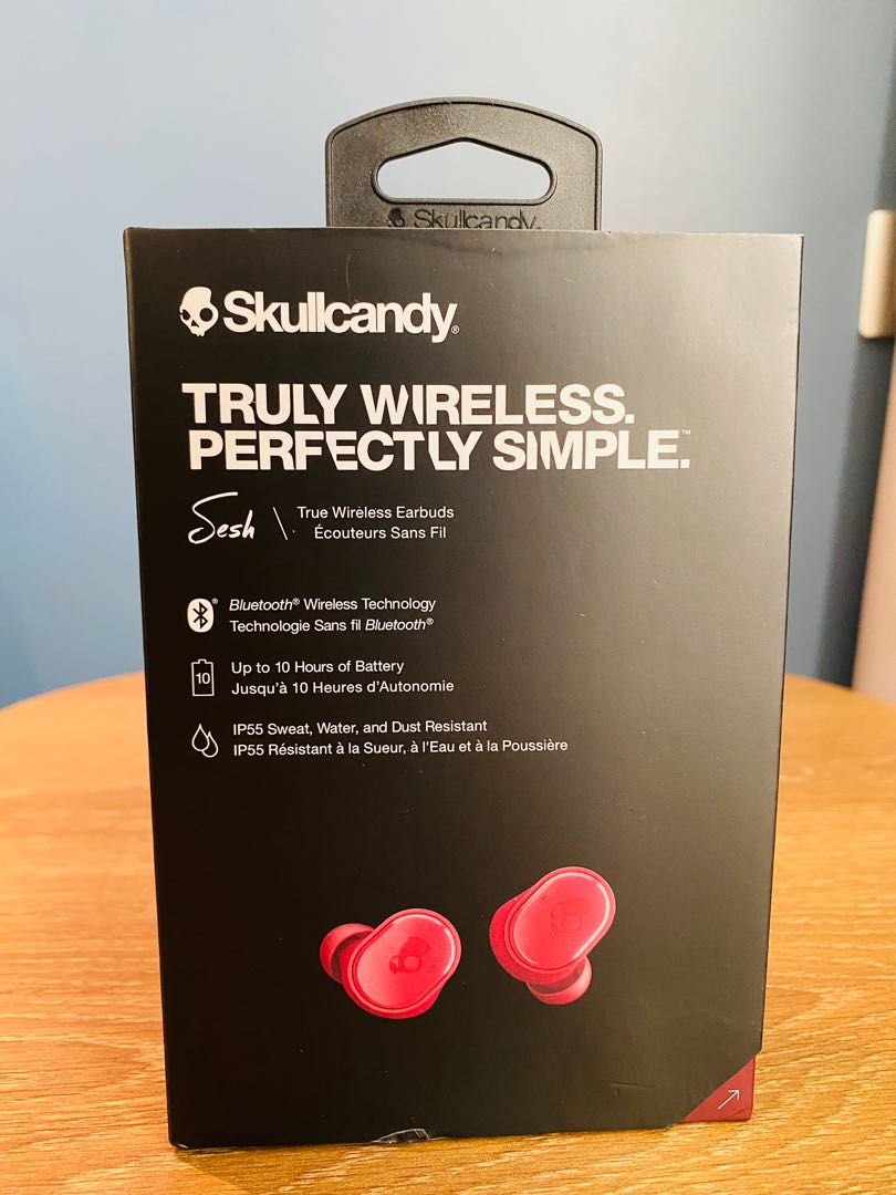 Skullcandy Sesh True Wireless (Red), Audio, Earphones on Carousell