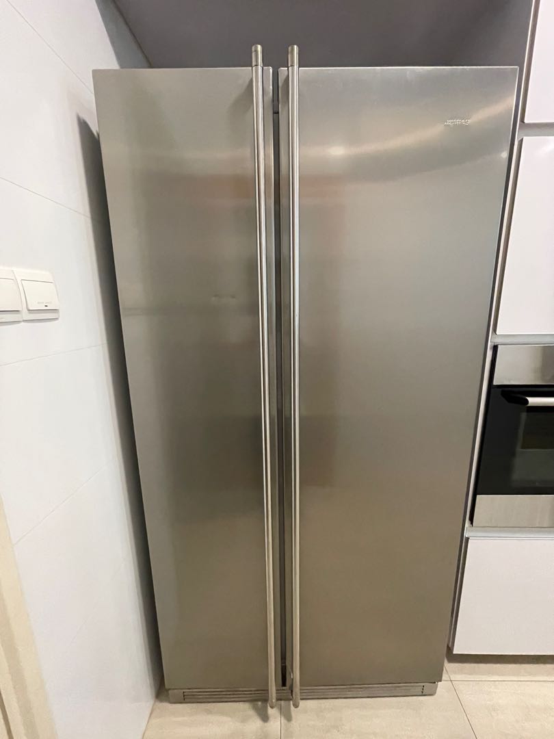 Smeg Stainless Steel Side by Side Door Refrigerator, TV & Home ...