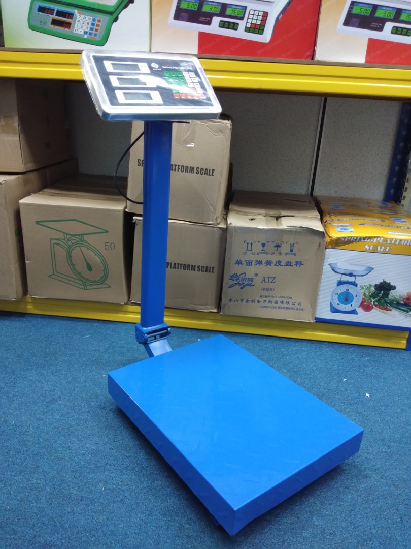 STAND SCALE PENIMBANG 150KG/300KG, TV & Home Appliances, Kitchen ...