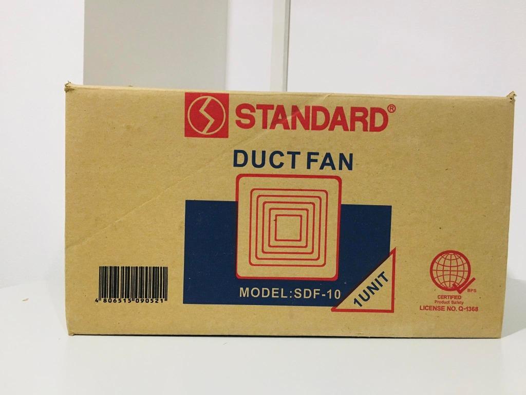 Standard 10" Duct Fan SDF-10, Furniture & Home Living, Lighting & Fans ...