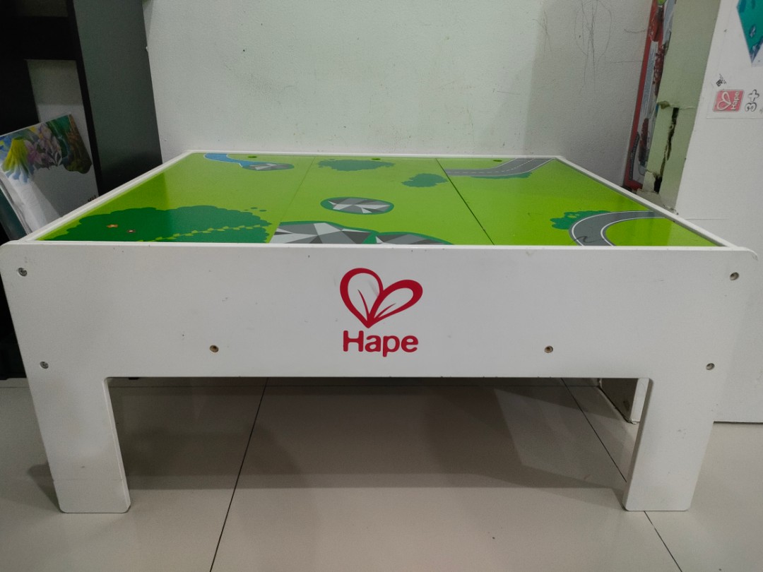 Table Train Hape / Meja Kereta Kayu, Bayi & Anak, Lainnya di Carousell