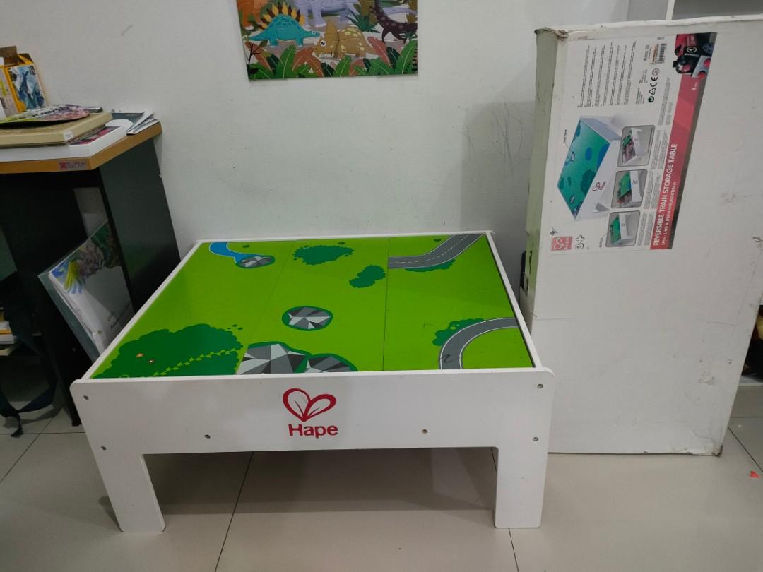 Table Train Hape / Meja Kereta Kayu, Bayi & Anak, Lainnya di Carousell
