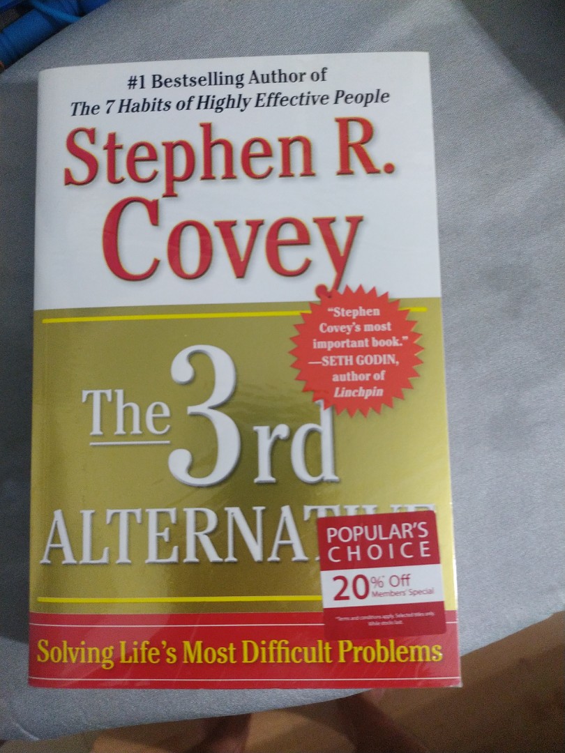 The 3rd alternative by Stephen Covey, Hobbies & Toys, Books & Magazines ...