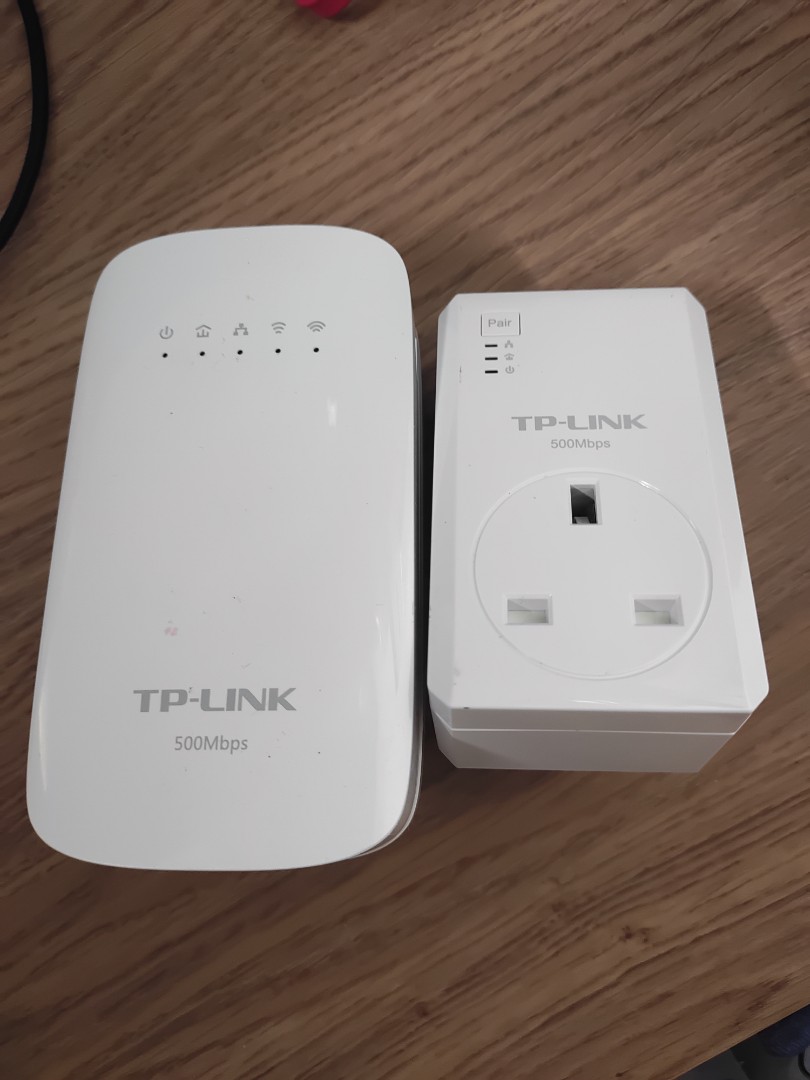 TP link homeplug AV500 Powerline WiFi extender set, 電腦 ＆ 平板電腦, 電腦周邊產品 ...