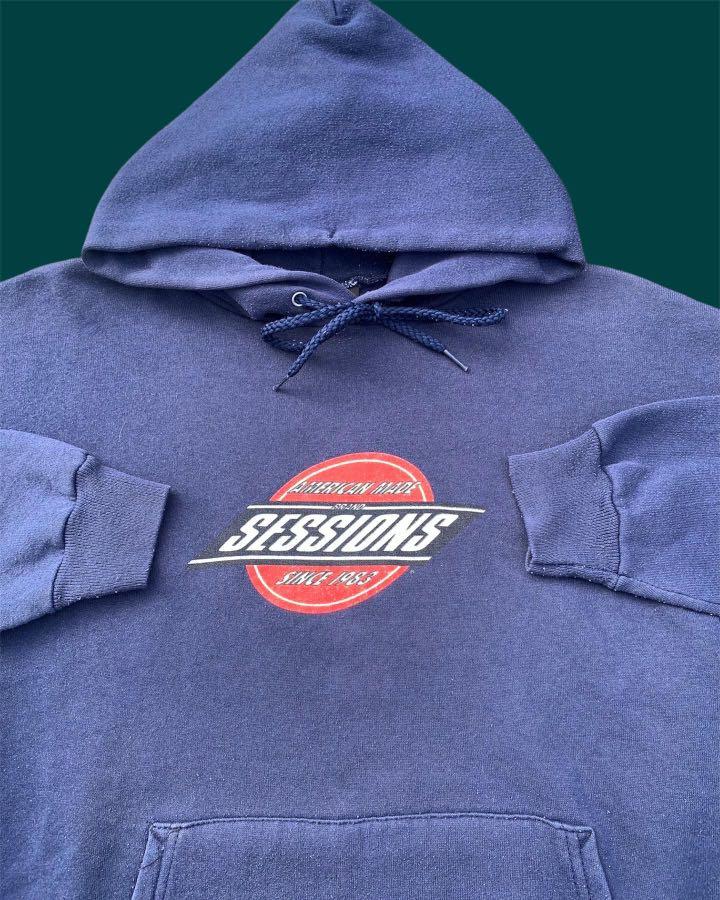 Vintage sessions skateboard hoodie, Men's Fashion, Tops & Sets, Hoodies ...