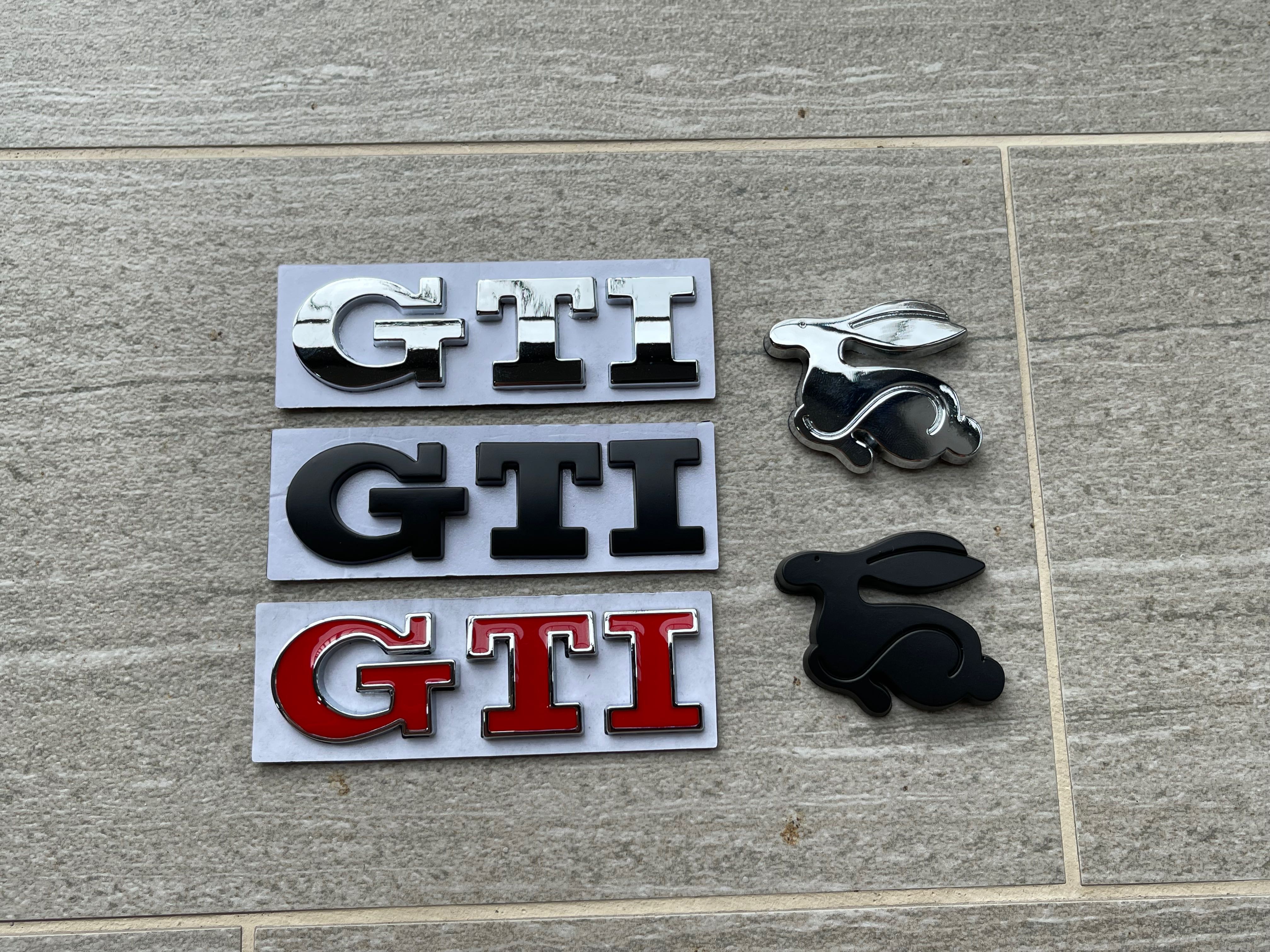 FREE POST - Volkswagen Rabbit Bunny Emblem (Black or Chrome) and Polo ...