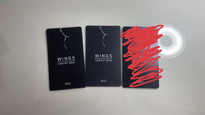 WTS BTS Jungkook & Taehyung Wings Concept Book Lenticular Photocard, Hobbies & Toys ...