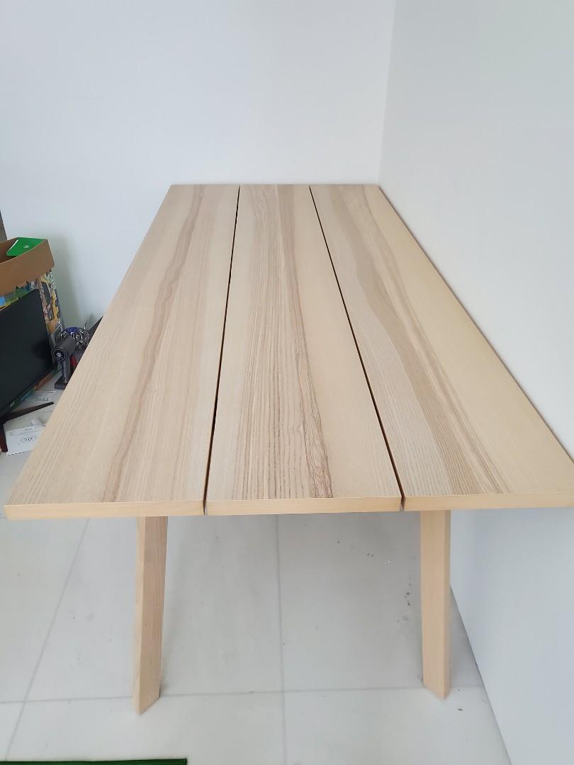 Ypperlig Ash Colour Dining Table, Furniture & Home Living, Furniture ...
