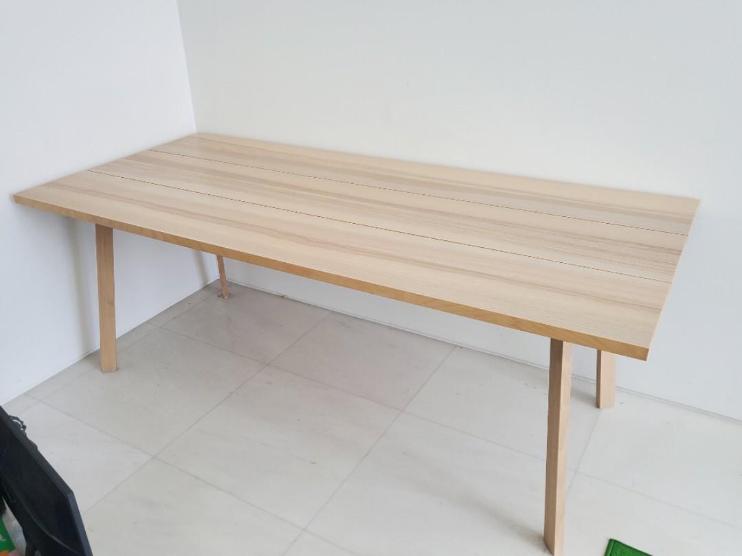 Ypperlig Ash Colour Dining Table, Furniture & Home Living, Furniture ...