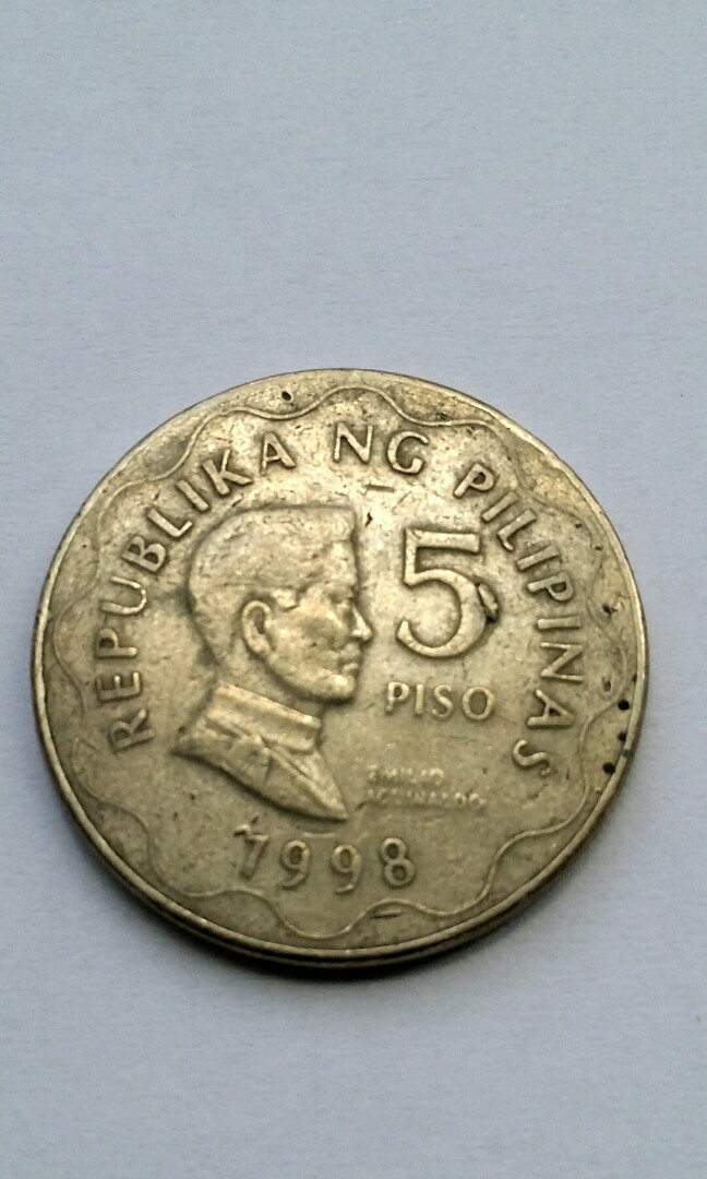 5 piso Bsp series Philippine coin, Hobbies & Toys, Memorabilia ...