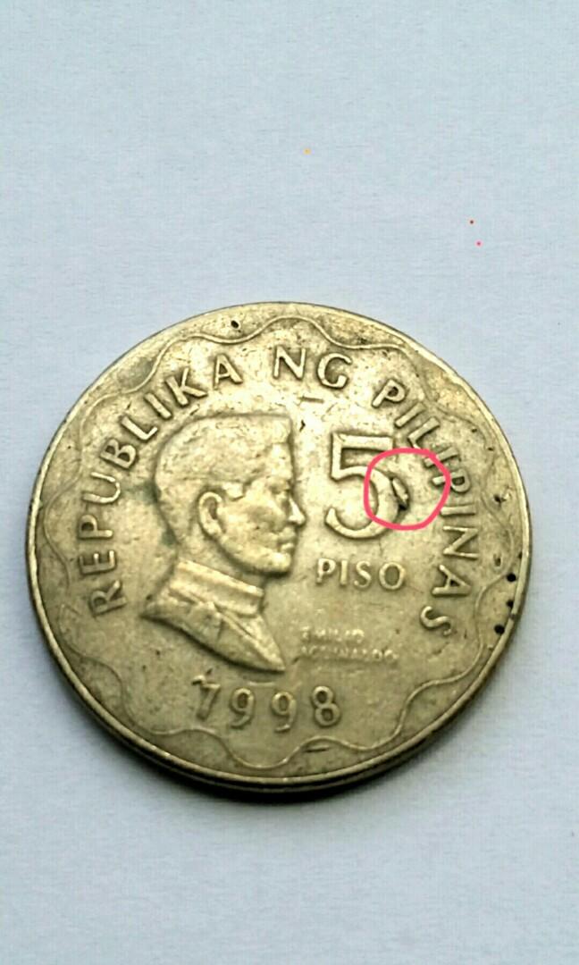 5 piso Bsp series Philippine coin, Hobbies & Toys, Memorabilia ...