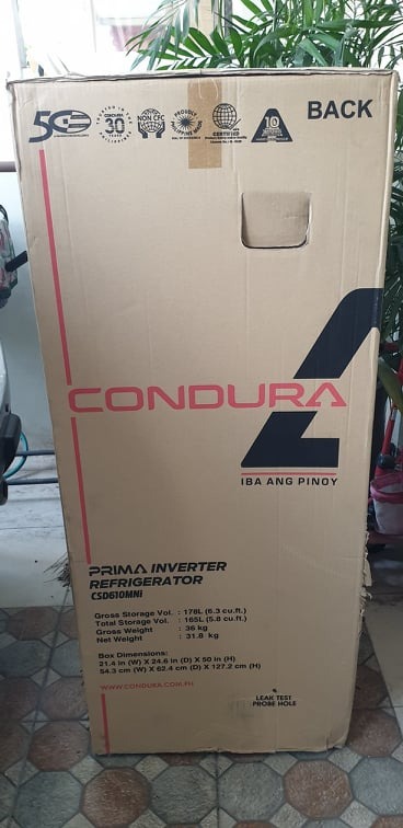 6.3 cu ft CONDURA PRIMA INVERTER REFRIGERATOR, TV & Home Appliances ...