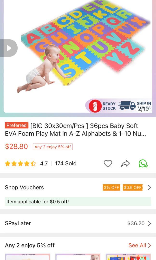 ABC Playmat, Babies & Kids, Infant Playtime on Carousell