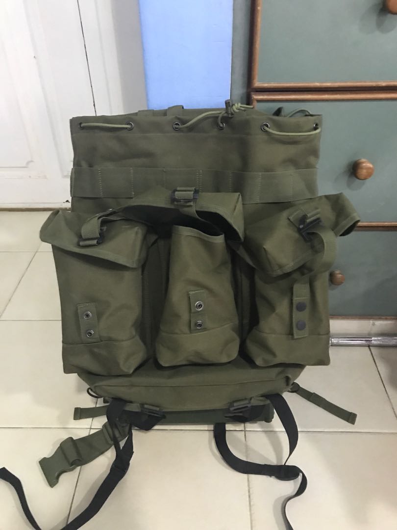 Alice backpack with external frame military green, Sports Equipment ...