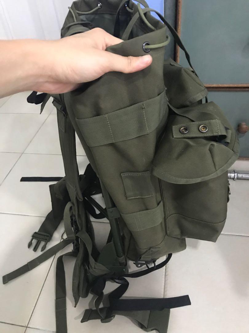 Alice backpack with external frame military green, Sports Equipment ...