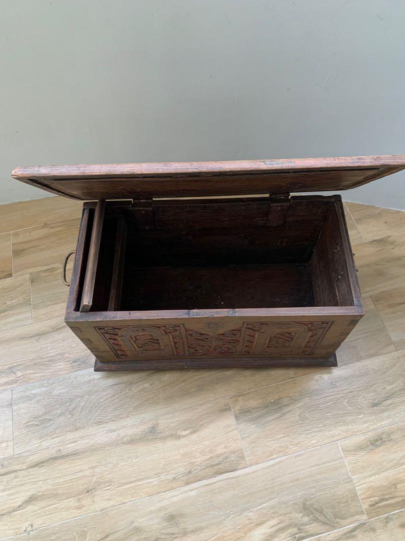 Antique chest crate, Furniture & Home Living, Furniture, Other Home ...