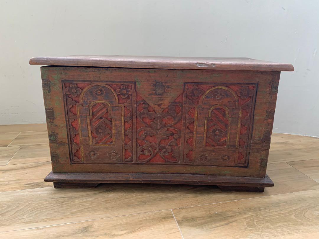 Antique chest crate, Furniture & Home Living, Furniture, Other Home ...
