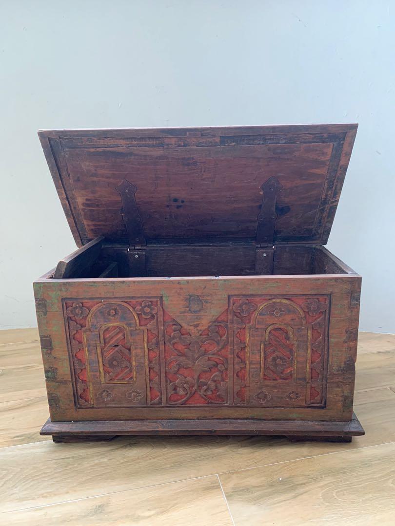 Antique chest crate, Furniture & Home Living, Furniture, Other Home ...