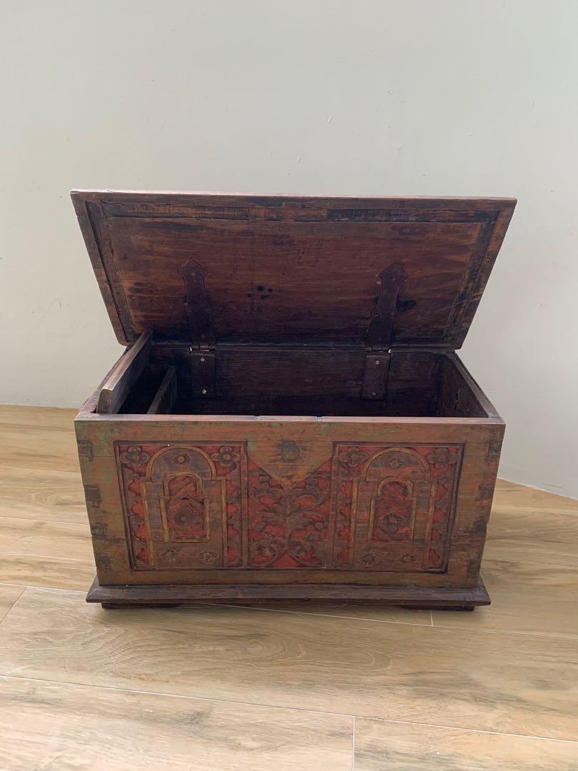 Antique chest crate, Furniture & Home Living, Furniture, Other Home ...