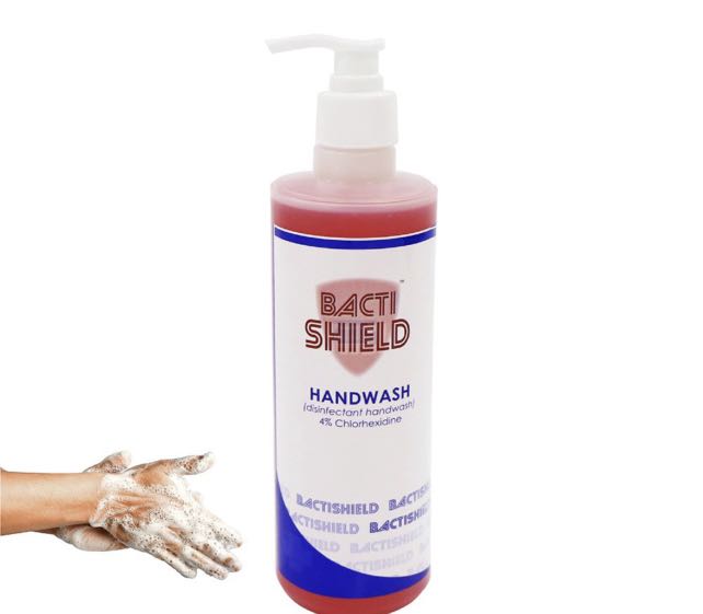 Bactishield Handwash (Chlorhexidine 4%), 500ml Hospital Grade ...