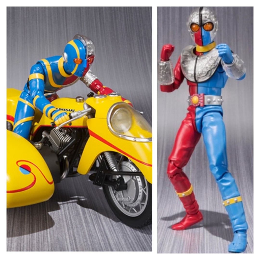 Bandai 魂限 SHF Kikaider Kikaider 01 及 Side-Machine 電腦奇俠 電腦奇俠01 及 電單車 港版 全新 一套三盒, 興趣及遊戲, 玩具 & 遊戲類 ...