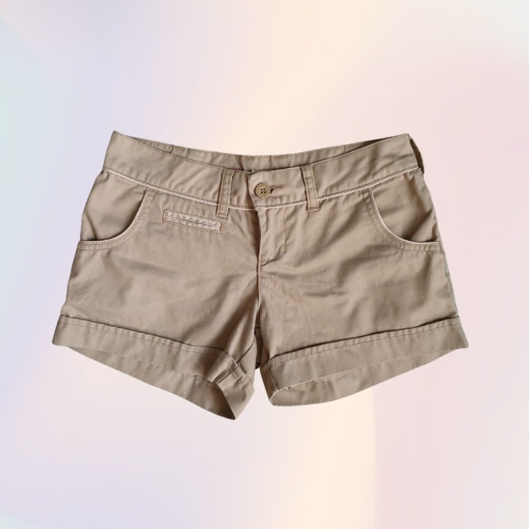 Beige Shorts, Women's Fashion, Bottoms, Shorts on Carousell