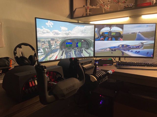 BNIB Honeycomb Flight Simulator Sets - Alpha Yoke and Bravo Throttle ...