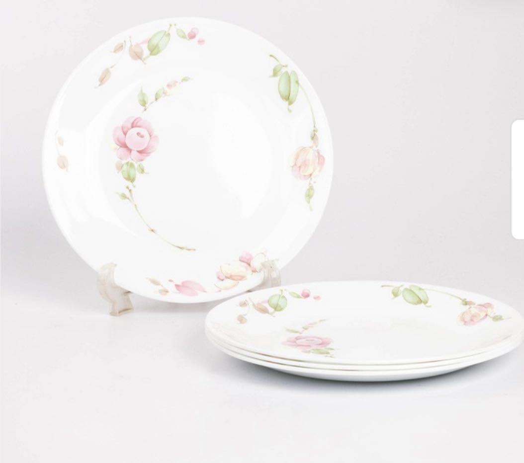 BRAND New Corelle 12 pc set, Country Rose design, Furniture & Home ...