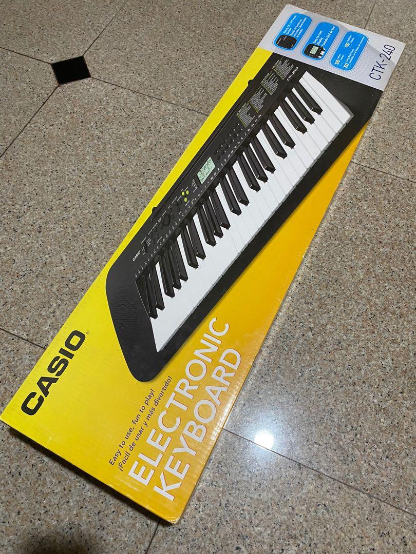 Casio Keyboard CTK 240 w chair and stand, Hobbies & Toys, Music & Media ...