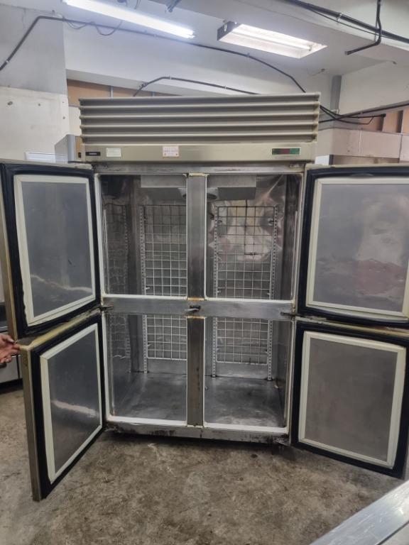 CHILLER UPRIGHT 4 DOOR STANDING CHILLER STAINLESS STEEL YODA USED ...