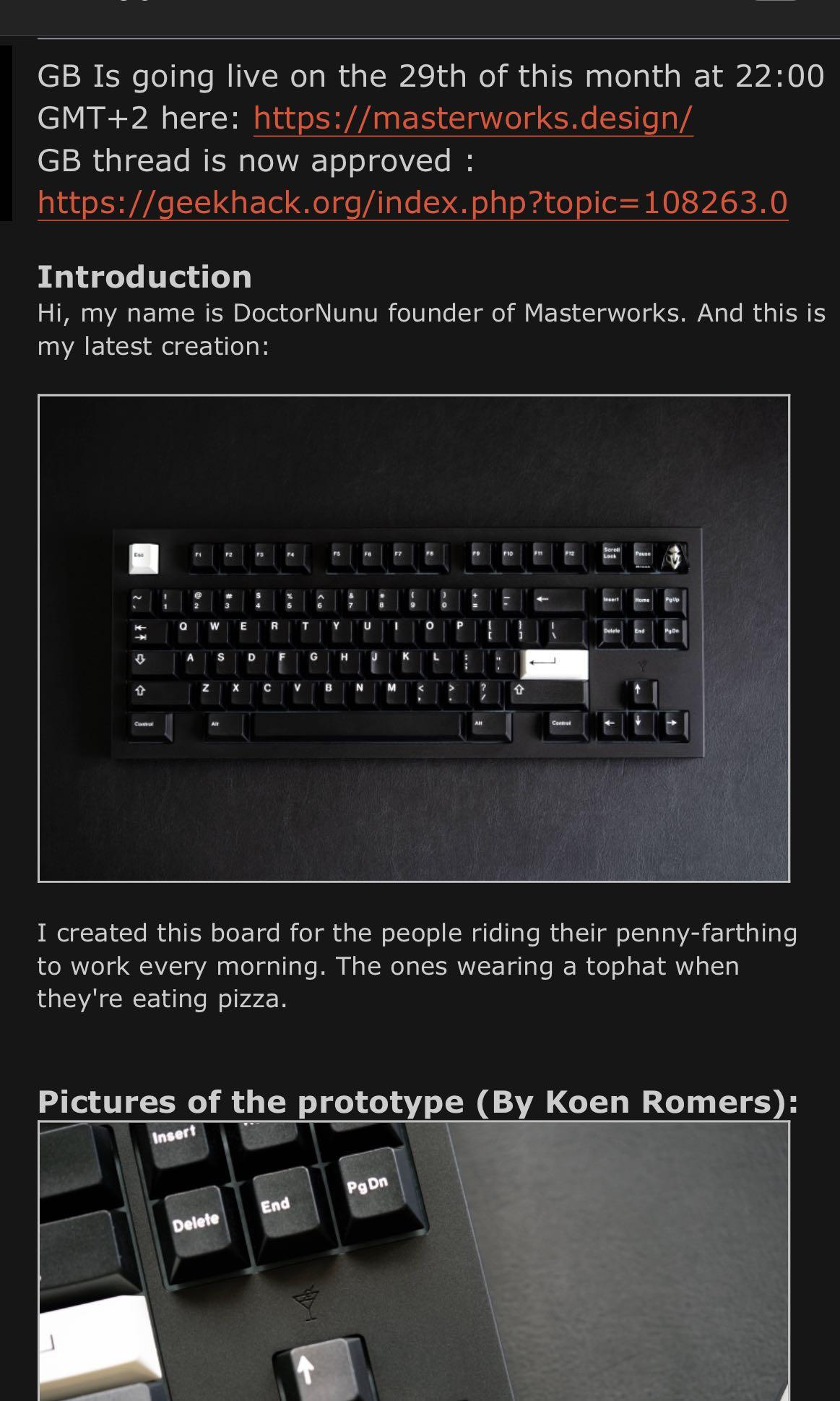 Classy TKL by Masterworks (Deep Black), Computers & Tech, Parts ...