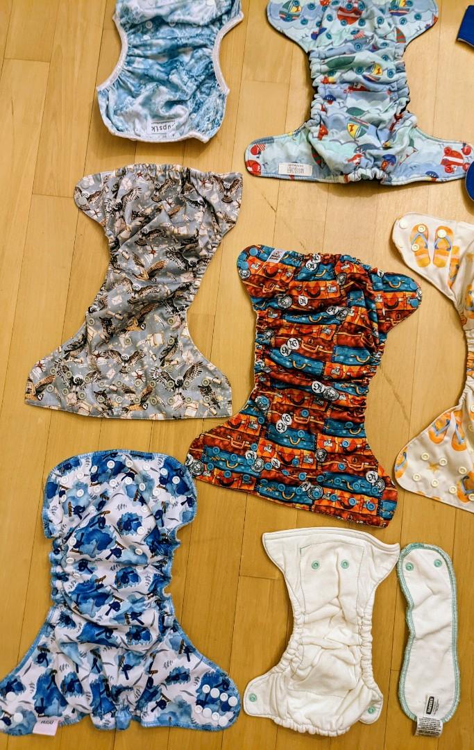 Cloth diapers assortment harry Potter chuckles g diaper thirsties moo ...